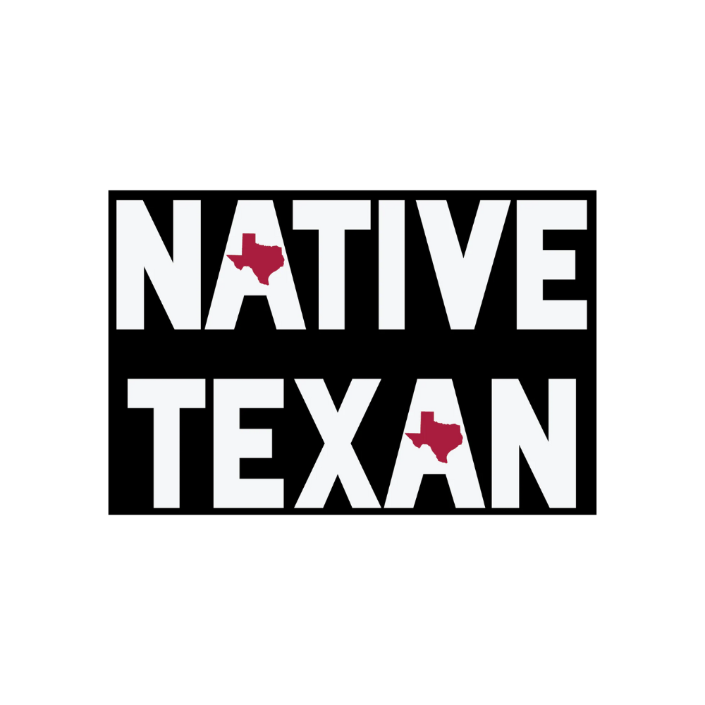 Native Texan Sticker – Durable Vinyl Decal for Lone Star Pride – Lone ...